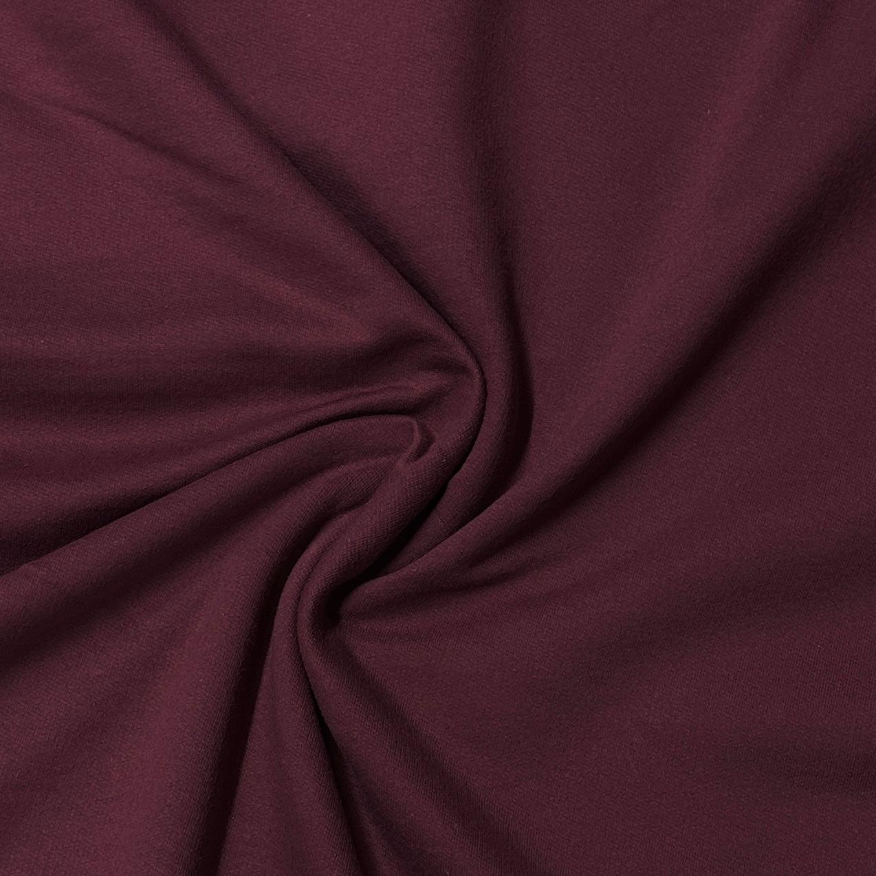 Burgundy Cotton Fleece Fabric – Nature's Fabrics