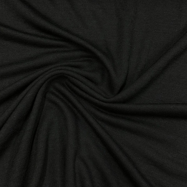 Darkest Gray Merino Wool Jersey Fabric – Nature's Fabrics