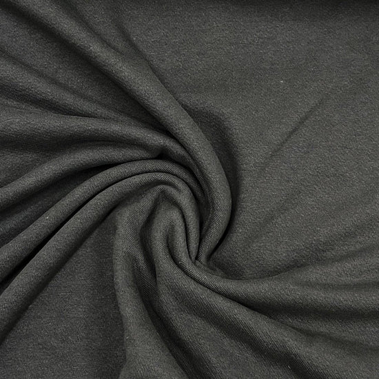 Graphite Heavy Organic Cotton French Terry Fabric - Grown in the USA ...
