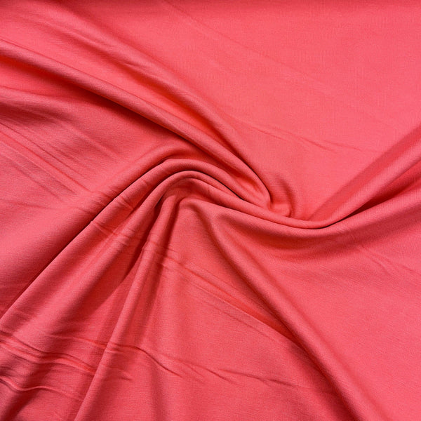 Hot Coral Ponte Di Roma Fabric – Nature's Fabrics