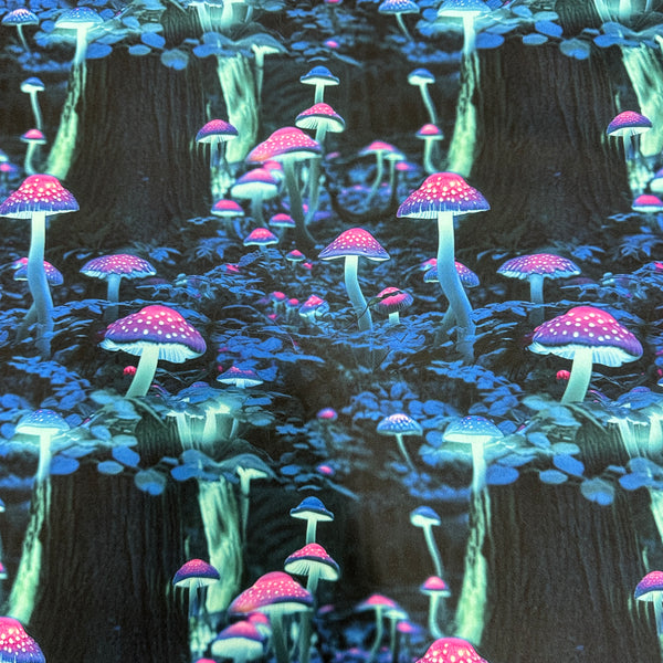 Luminescent Mushrooms 1 mil PUL Fabric - Made in the USA – Nature's Fabrics