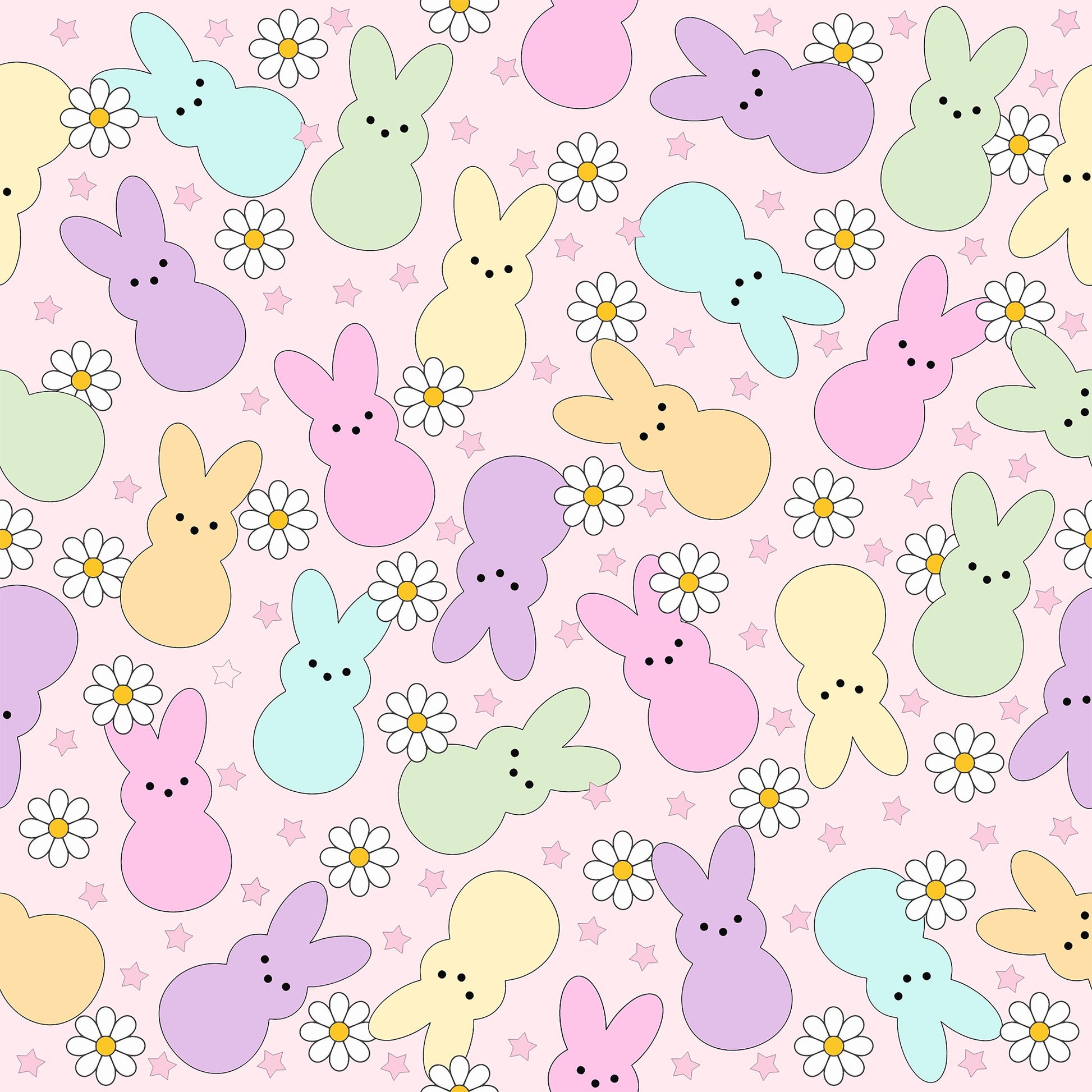 Easter Bunnies on Bamboo/Spandex Jersey Fabric – Nature's Fabrics