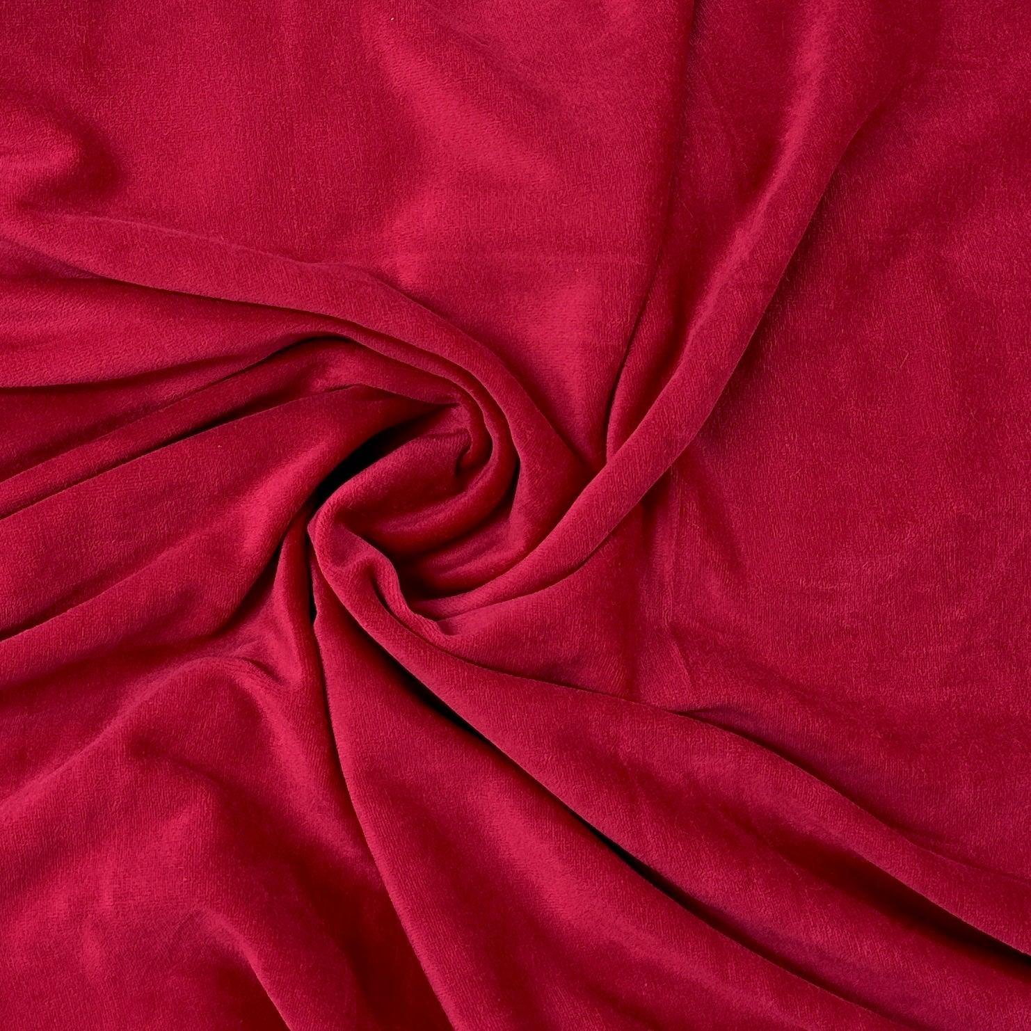 Red Organic Cotton Velour Fabric – Nature's Fabrics