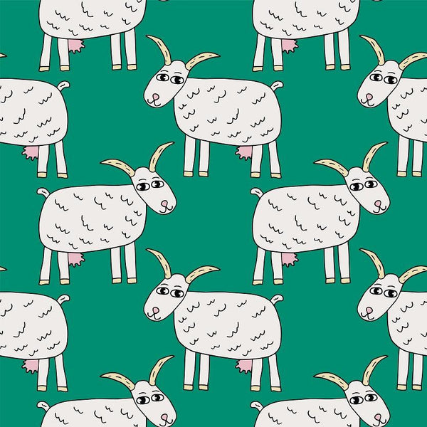 Goats on Green 1 mil PUL Fabric- Made in the USA – Nature's Fabrics